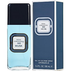 Royal Copenhagen Musk Cologne Spray 3.4 oz (Pack of 3)