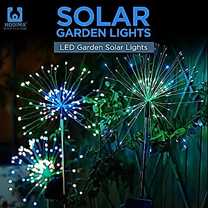 HOOIMA Raised Garden Bed - Rust Proof Galvanized, Reinforced Steel Bottomless Planter for Growing Flowers & Veggies - Adjustable Size to 4ft. Long and 2.1ft. Wide Plus You Get a LED Solar Lamp Light