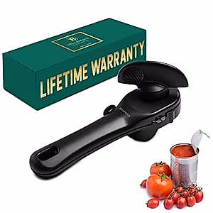 Bellemain- Safe Cut Stainless Steel Ergonomic Can Opener, Manual | Smooth Edge Stainless Steel Can Opener Perfect For Home Chefs and Restauraunts
