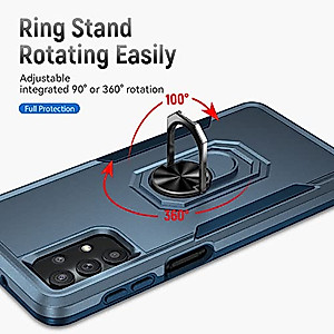 DAWEIXEAU Case for Galaxy A32 4G,Galaxy A32 4G(Not Fit 5G) Case Heavy Duty Rugged Shockproof Protective Cover Case for Samsung Galaxy A32 4G (Blue)