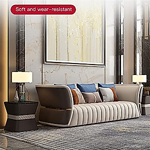 SXNBH Italian Leather Sofa Model House Designer Large Apartment Villa Living Room American Leather Sofa