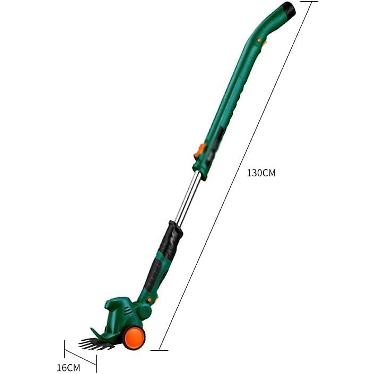 Handheld Grass Trimmer Cordless String Trimmer Small Household Electric Lawn Mower Multifunctional Weeder Retractable Rod 10.8V/2.0Ah Lithium Battery