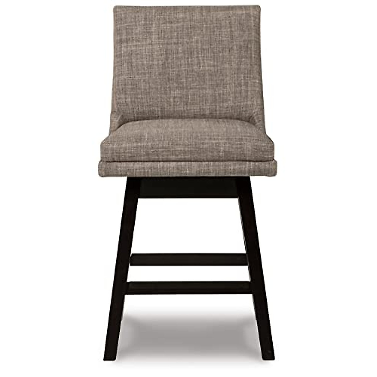 Signature Design by Ashley Tallenger 25" Upholstered Swivel Counter Height Barstool, 2 Count, Light Gray