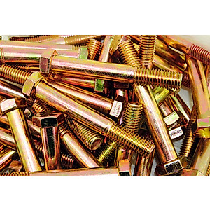 (15) Hex Head 5/8-11 x 4-1/2 Grade 8 Bolts Cap Screws Yellow