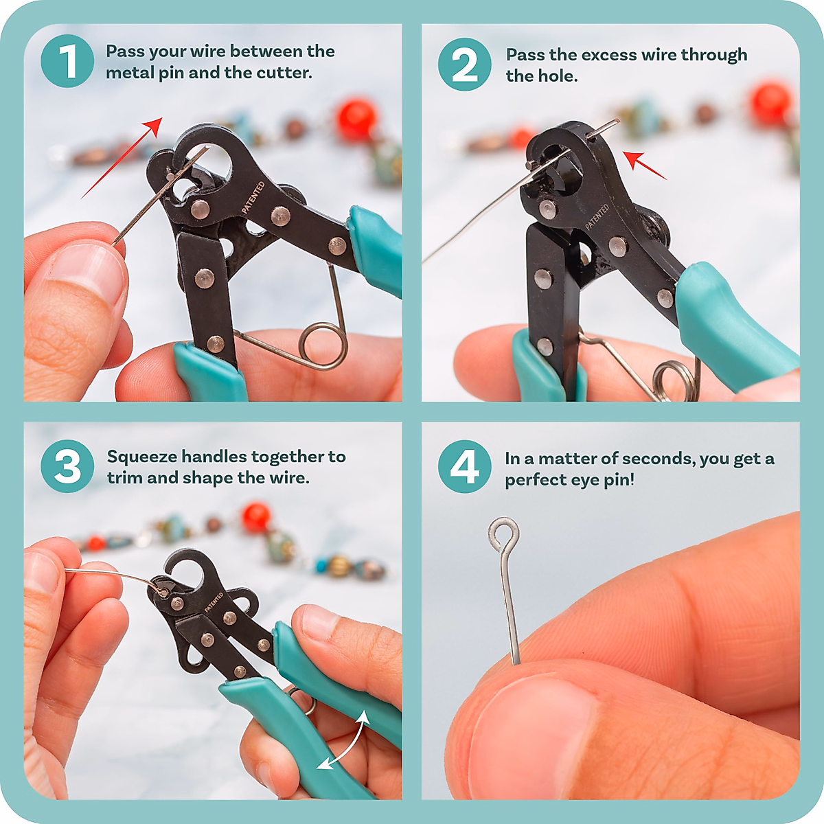 Vintaj 1-Step Looper Pliers, 1.5mm, 18-26g Craft Wire, Instantly Create Consistent Loops for Rosaries, Earrings, Bracelets, Necklaces and Wire Jewelry in One Step