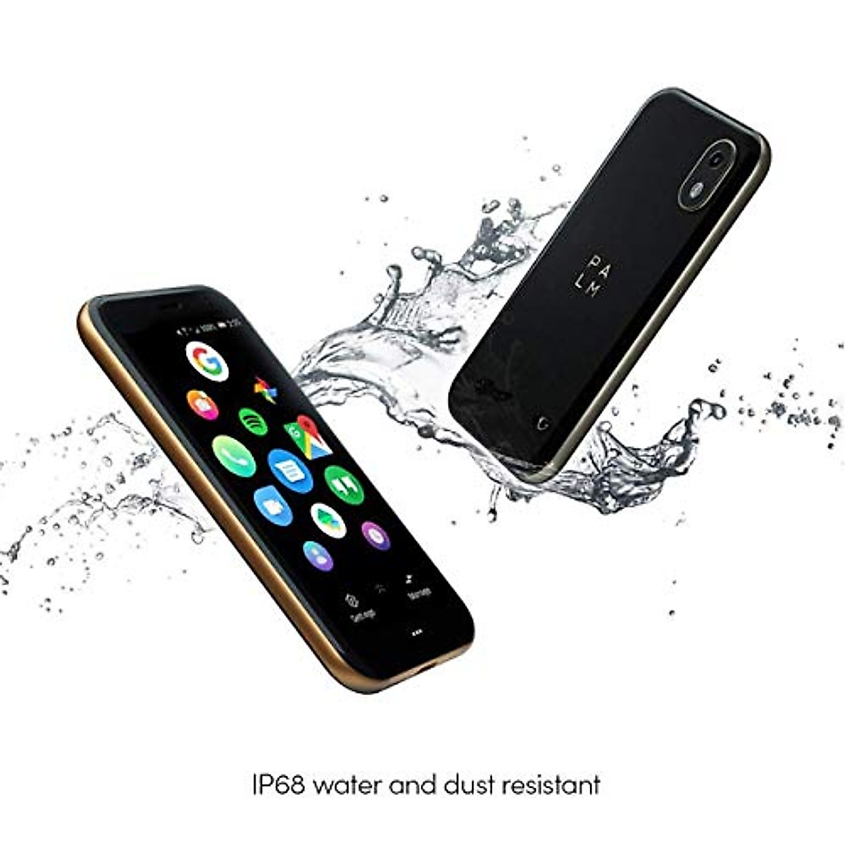 Palm Power Bundle Phone PVG100 (Unlocked Phone) 32GB Memory and 12MP Camera + Qmadix 2500mAh Keychain Battery + Tempered Screen Protector + US Mobile SIM Card