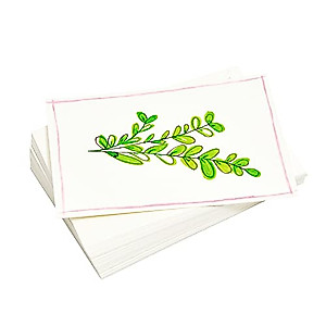 50 Pack Blank Postcards, Watercolor Paper Post Cards for DIY Thanksgiving, Christmas, Mailing, Painting (White, 4x6 In)
