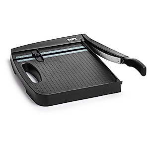 ELMERS X-Acto 12" Base Guillotine Style Plastic Paper Trimmer, 10 Sheet Capacity, Black (26232), Base Trimmer, Standard Packaging