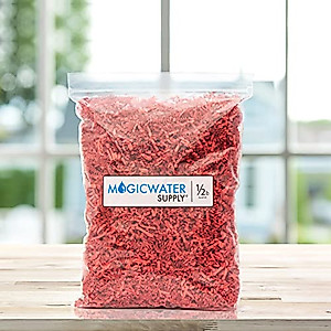 MagicWater Supply Crinkle Cut Paper Shred Filler (1/2 LB) for Gift Wrapping & Basket Filling - Red