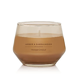 Yankee Candle Studio Medium Candle, Amber & Sandalwood, 10 oz