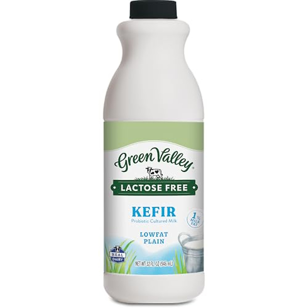 Green Valley Lactose Free Plain Lowfat Kefir/Drinkable Yogurt, 32 Ounce bottle