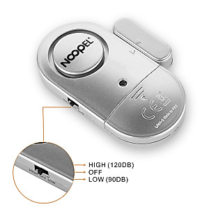 Door Window Alarm Sensors 4 Pack New Version with Two Volume Levels NOOPEL Burglar Intruder Entry Sensor Alert for Home Security with Batteries Included