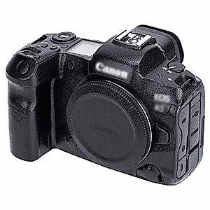 Anti-Scratch Anti-Wear Camera Skin Cover Protector Film for Canon EOS R6 Camera Body Protective Decoration Sticker - Woven Black