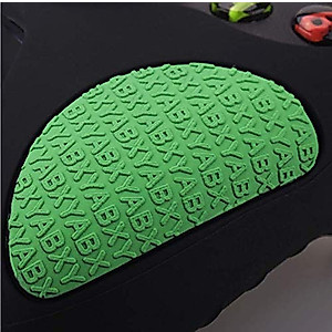 Silicone Non-Slip Rubber Cover Silicone Gel Skin Silicone Case Anti-Slip Water + Thumb Grip Stick Caps for Xbox One/Xbox One S/Xbox One X (A)