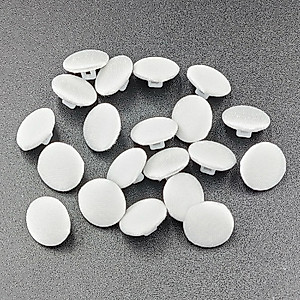 YOOGCORETT 30pcs Ivory Satin Fabric Cloth Covered Buttons with Shank for Bridal Wedding Dress Buttons, DIY Sewing, Handmade Scrapbooking Decorations 12.5mm