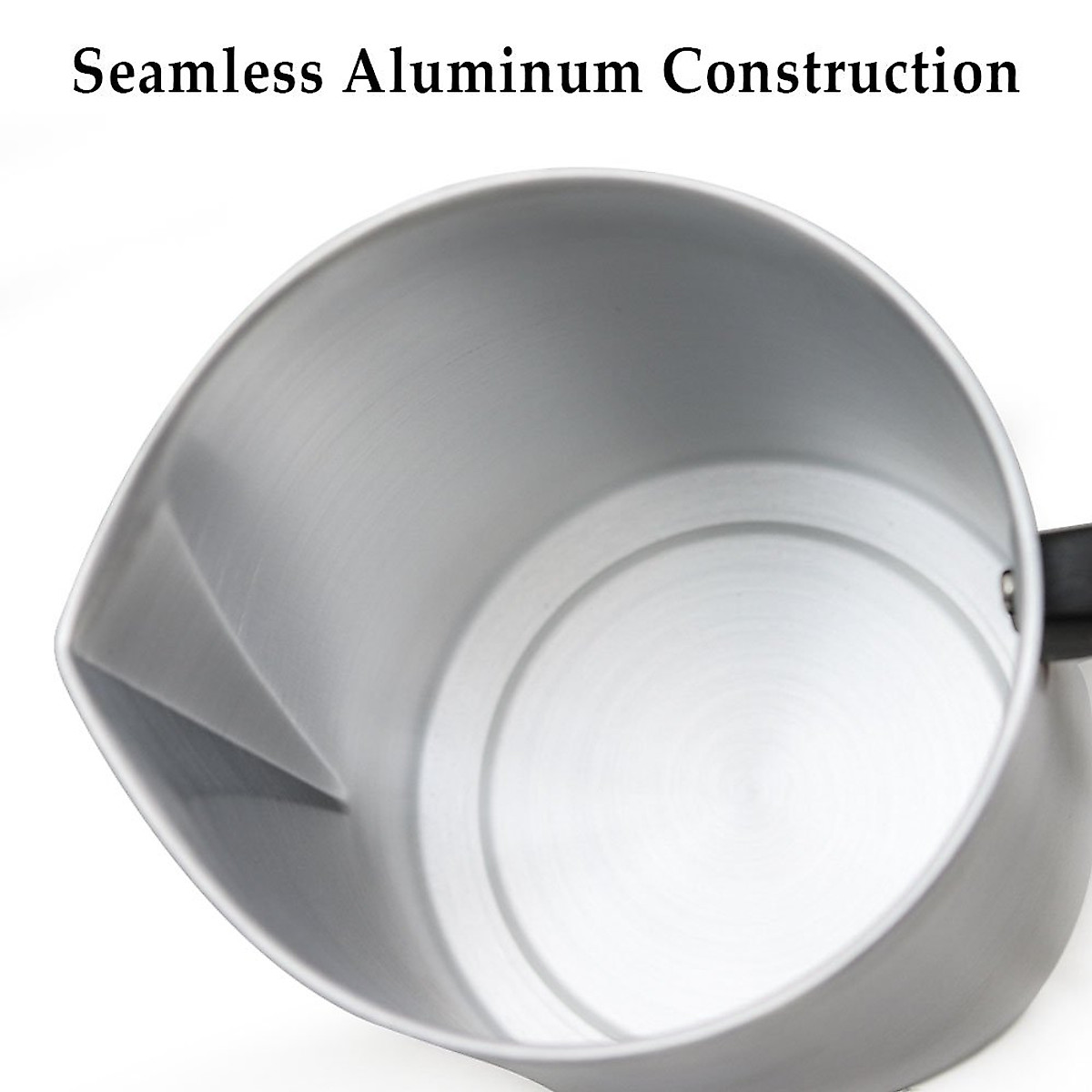 EricX Light Candle Making Pouring Pot, 4 pounds, Dripless Pouring Spout & Heat-Resisting Handle Designed Wax Melting Pot, Aluminum Construction Candle Making Pitcher