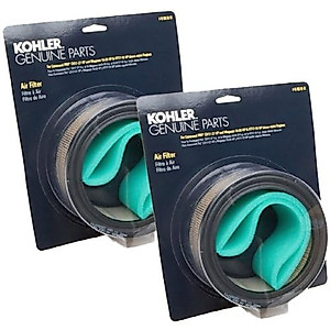 Kohler (2 Pack) 47 883 03-S1 Engine Air Filter With Pre-Cleaner Kit For K361, CH18, CH20, CH25 And CV17 - CV22
