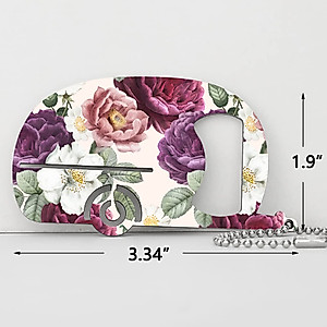 Flower Cute Camper Bottle Opener, Gift for Camper Lover, Women, Men, Funny Little Gift for Camper Lover, Using for Outdoor Picnic Home, Camper, RV, Hiking, Kayaking, Camping, Travel