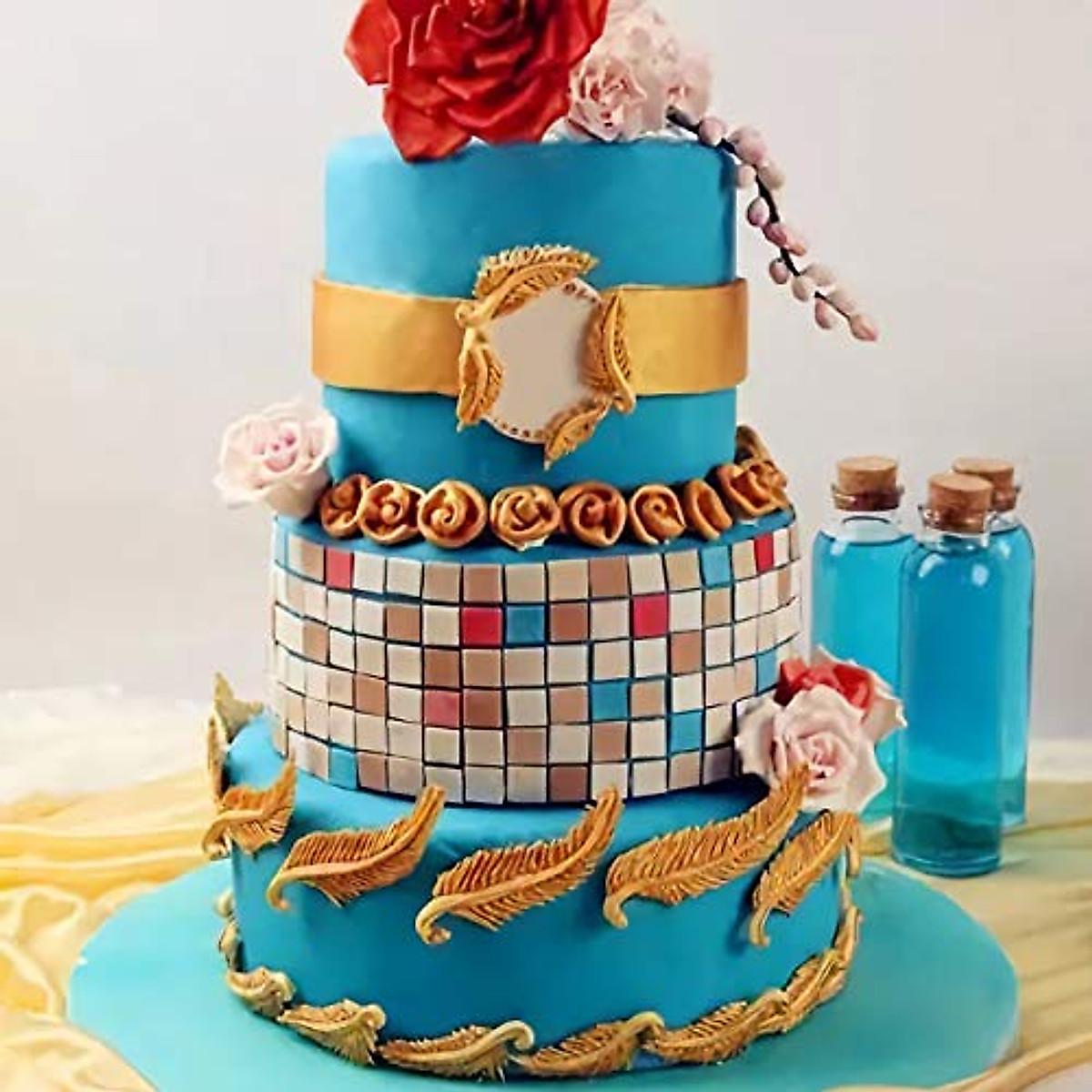 Mity Rain Square Cookie Cutter - Geometric Multicutter-Square Cake Fondant Cutter - 3 Size,Square Biscuit Cutters,Novel Creative Cake Decorating