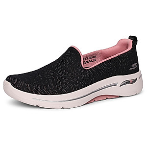 Skechers-Womens-GO Walk Arch FIT - O-Walking Shoes, Black, 4 UK (7 US)
