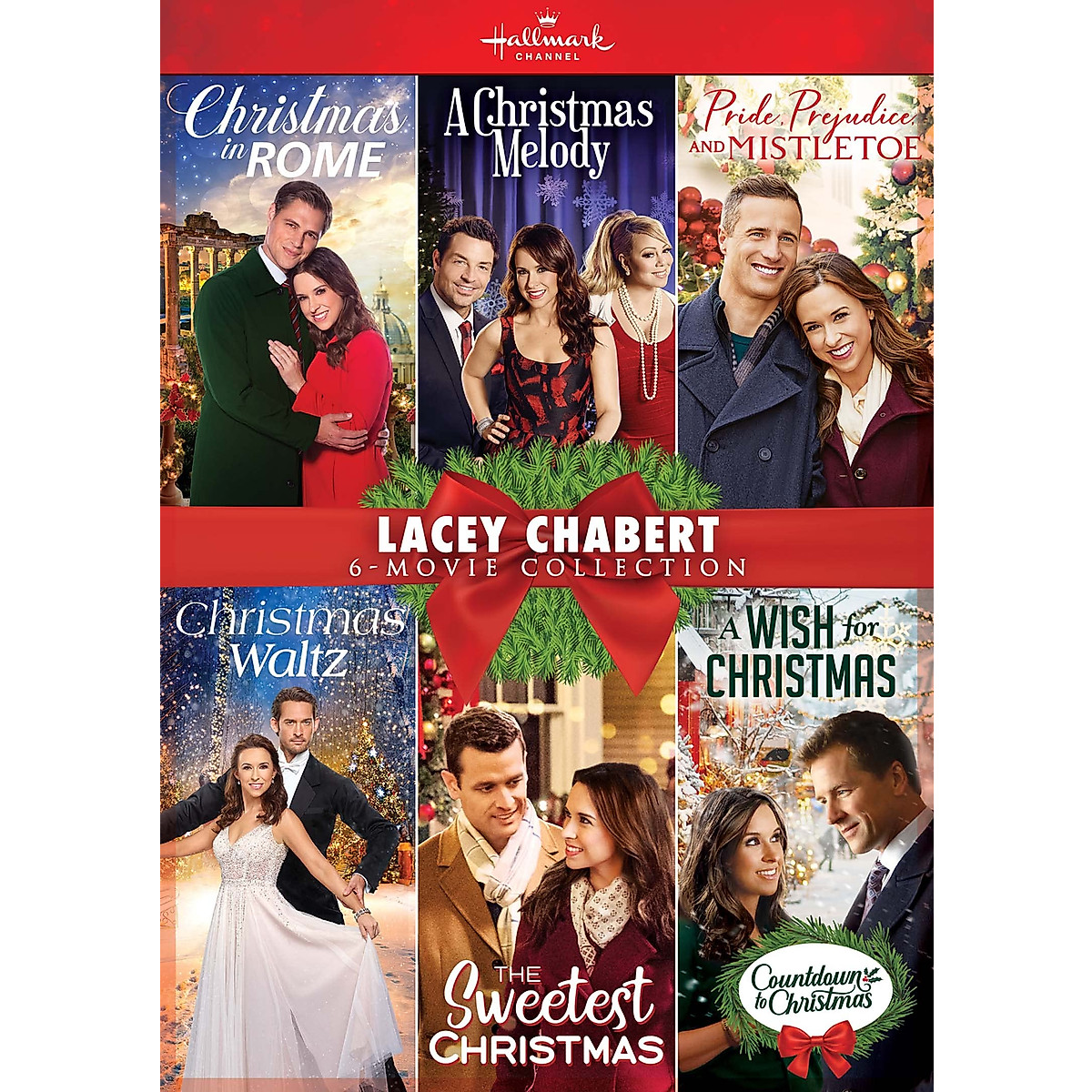 Lacey Chabert 6-Movie Collection featuring: Christmas in Rome, Christmas Waltz, Pride, Prejudice, and Mistletoe, The Sweetest Christmas and more