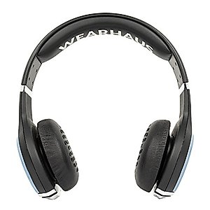Wearhaus Arc On-Ear Bluetooth Headphones with Wireless Music Sharing, Customizable Color Ring, Touch Controls, Spotify Apple Music Integrated iPhone Android App - Black