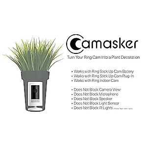 Camasker for Ring - Compatible with Ring Indoor Cam, Ring Stick Up Cam Battery & Ring Stick Up Cam Plug-in - Cover, Disguise & Camouflage Ring Surveillance Camera