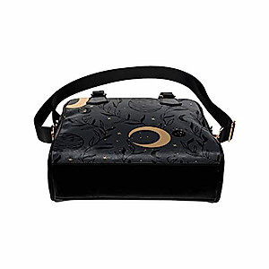 InterestPrint Witchy Celestial Pattern Womens Casual Bag Shoulder Satchel Bag Handbag