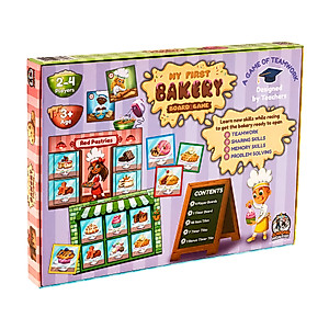 Jumping High Fives My First Bakery Board Game - A Sweet Matching Tile Game for 1-4 Kids Ages 3 and Up, A Fun and Colorful Cooperative Memory Game, Children Learn New Skills Through Hands-On Play