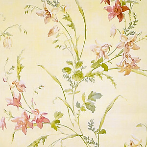 Yifely Self-Adhesive Shelf Liner Removable Furniture Paper for Covering Apartment Dresser Drawers, Rural Flower, 17.7 Inch by 9.8 Feet