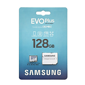 Samsung EVO Plus 128GB MicroSDXC Class 10 UHS-I Memory Card Works with Nintendo Switch, Lite, Switch OLED Gaming Console (MB-MC128KA) Bundle with (1) Everything But Stromboli Micro SD Card Reader