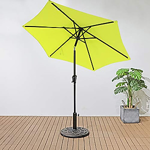 COBANA 23lb Patio Umbrella Base, Heavy Duty Round Outdoor Market Umbrella Stand Weight, Bronze