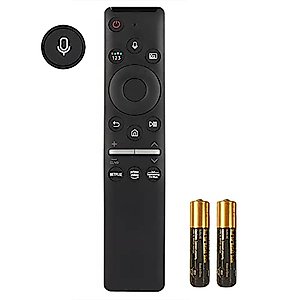 New 2 in 1 BN59-01330A RMCSPR1AP1 BN59-01329A Voiced Remote Control for Samsung QLED 8K UHD TV UN55TU850DFXZA UN55TU8200FXZA UN65TU8200 UN85TU8000FXZA Replacement Controller with Two Batteries