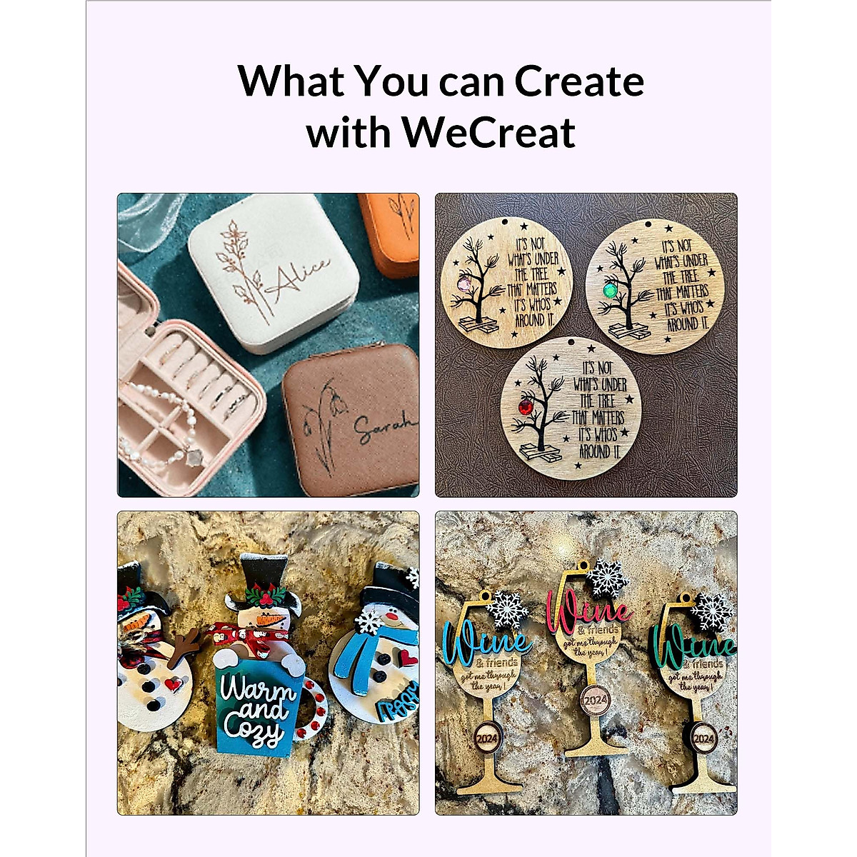 WECREAT Laser Engraver with Air Assist, 20W(20,000mW) Desktop Diode Laser Engraver and Cutter with Auto-Lifting Enclosure for Wood Acrylic Metal Leather DIY