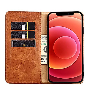 Fansipro Wallet Folio Case for Oppo Reno 2, Premium PU Leather Slim Fit Cover for Reno 2, 3 Card Slots, Align Cutouts, Brown