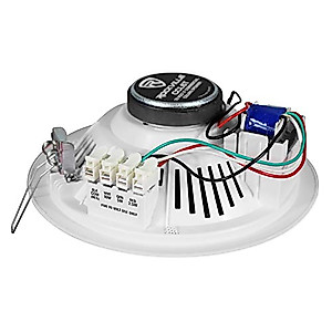 Rockville 70V 6" Commercial Ceiling Speakers 4 Restaurant/Office, White (CCL6T