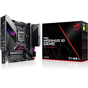 Asus ROG Maximus XI Gene Z390 Gaming Motherboard LGA1151 (Intel 8th and 9th Gen) mATX DDR4 HDMI M.2 USB 3.1 Gen2 Onboard 802.11AC WiFi