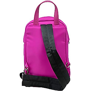 Sling Bag Shoulder Crossbody Backpack Purse, Neon Pink