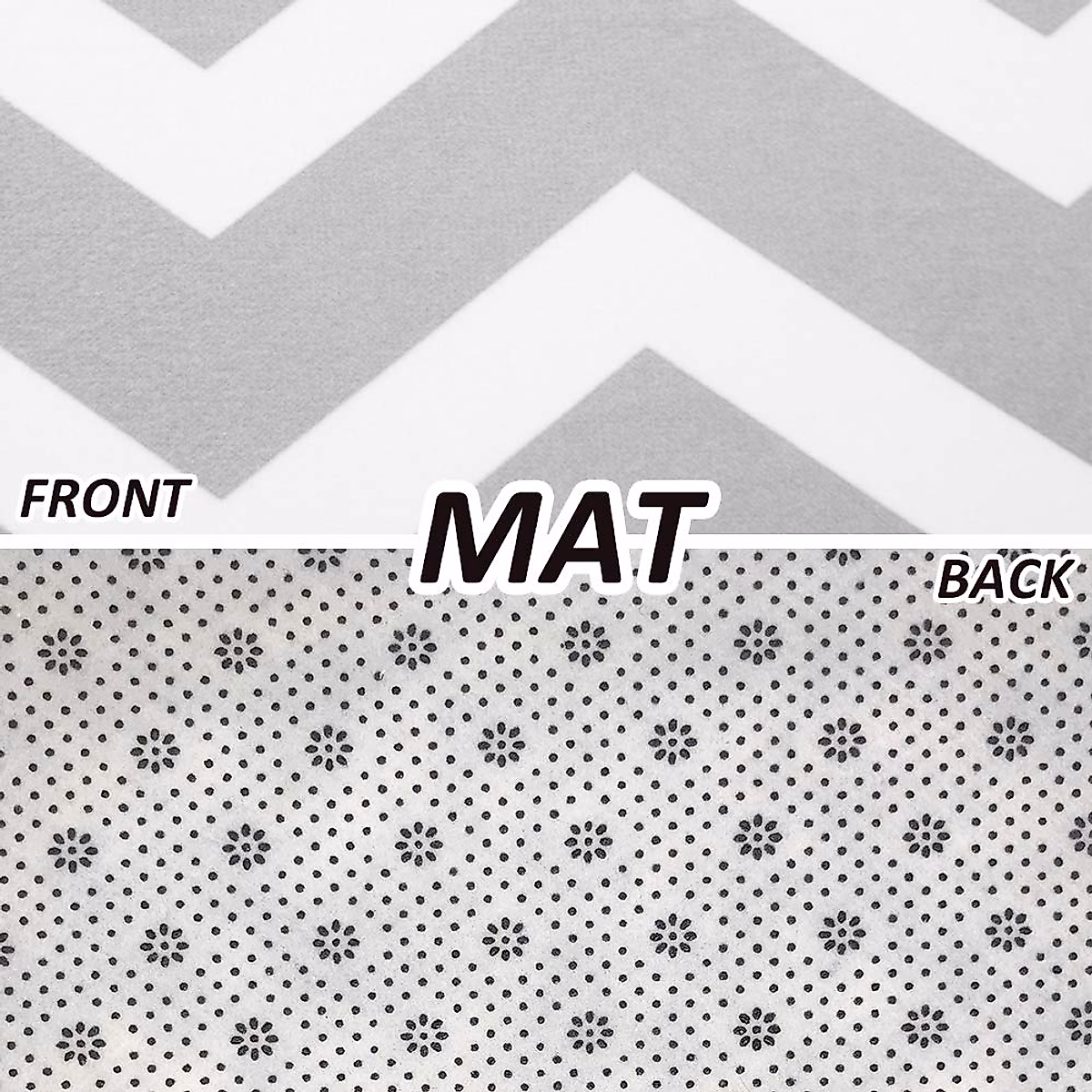 Door Mat for Bedroom Decor, Ocean Theme Blue Brown Seashell Starfish Coral and Vessel Floor Mats, Absorbent Rugs for Living Room, Non-Slip Bathroom Rugs Home Decor Kitchen Mat Area Rug 18x30 Inch