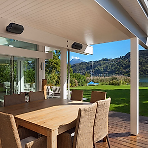 Polk Audio Atrium 5 Outdoor Speakers with Powerful Bass (Pair, Black), All-Weather Durability, Broad Sound Coverage, Speed-Lock Mounting System