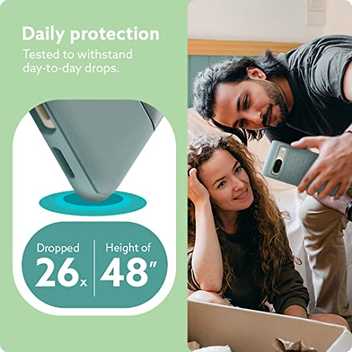 Caseology Parallax [Military Grade Drop Tested] Designed for Google Pixel 7 Case (2022) - Sage Green