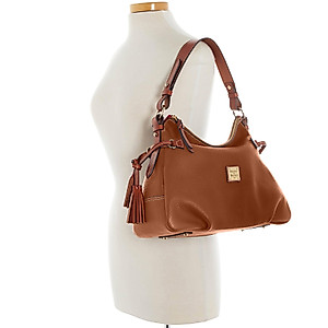 Dooney & Bourke Handbag, Pebble Grain Hobo Shoulder Bag - Caramel