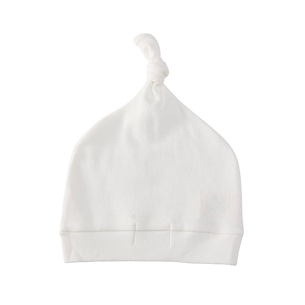 Owlivia Baby Organic Knot Hat, Newborn Hospital Baby Beanies, Unisex Infant Cap (Newborn, Off-White)