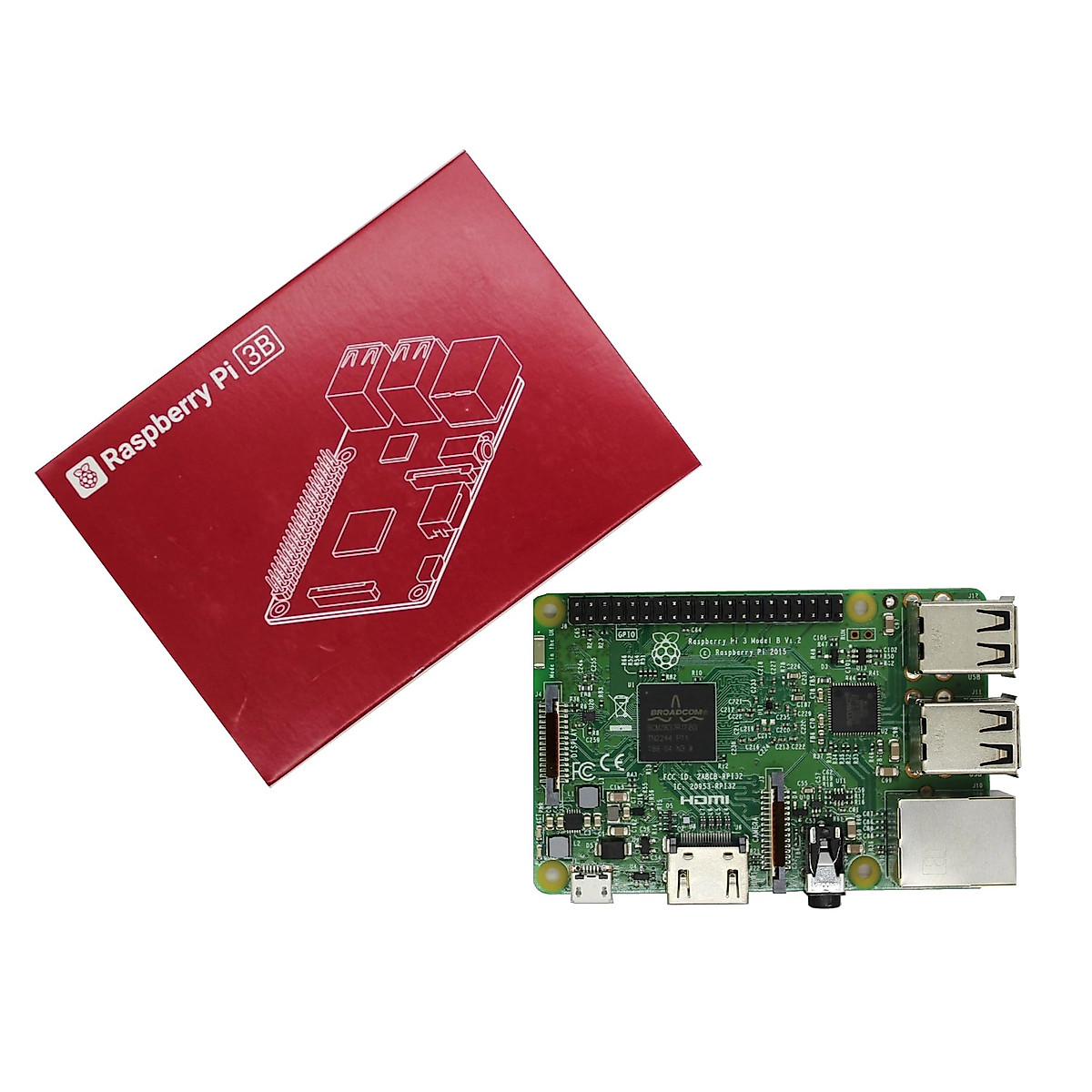 DIGISHUO Raspberry Pi 3 Model B Board 1G Ram 400MHz Wireless LAN and Bluetooth 3B+ Version (Raspberry Pi 3B Module)