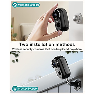 ZUMIMALL Outdoor Security Cameras, 2K FHD Battery Powered Wireless Indoor Surveillance Camera with Siren, Night Vision, PIR Motion Detection, Free Cloud Storage, IP66 Waterproof, 2.4G WiFi (No 5G)