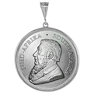 Sterling Silver Mexican Cien Pesos Bezel 39 mm Coins Prong Back Round Edge Coin NOT Included