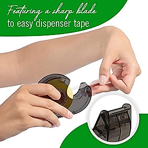 Magic Tape, 2 Rolls Tape, Invisible Tape Refills for Dispenser, 3/4 x 1296 Inches Tape Refills + Refillable Tape Dispenser