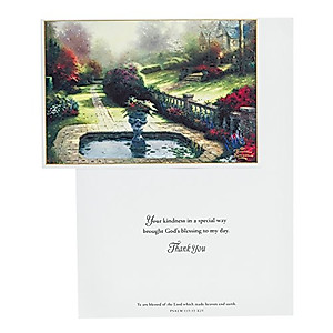 DaySpring - Thomas Kinkade - Thank You - 12 Boxed Cards, KJV (51855), Multi