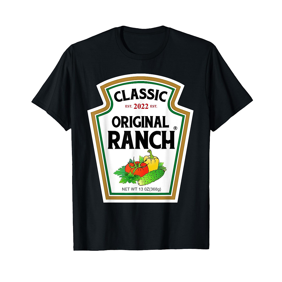 Ranch Sauce Green Salad Dressing Halloween Costume Matching T-Shirt