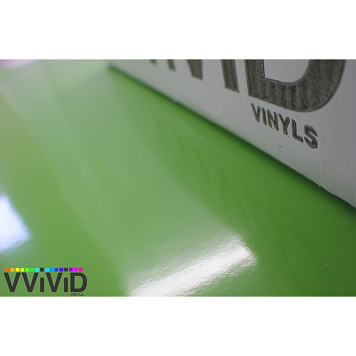 VViViD Lime Green Gloss 60 Inches x 1 Foot Car Wrap Vinyl Roll with Air Release 3MIL-VViViD8